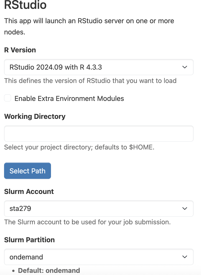 RStudio server instructions | STA 279, Fall 2025