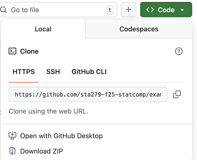 GitHub assignment instructions | STA 279, Fall 2025
